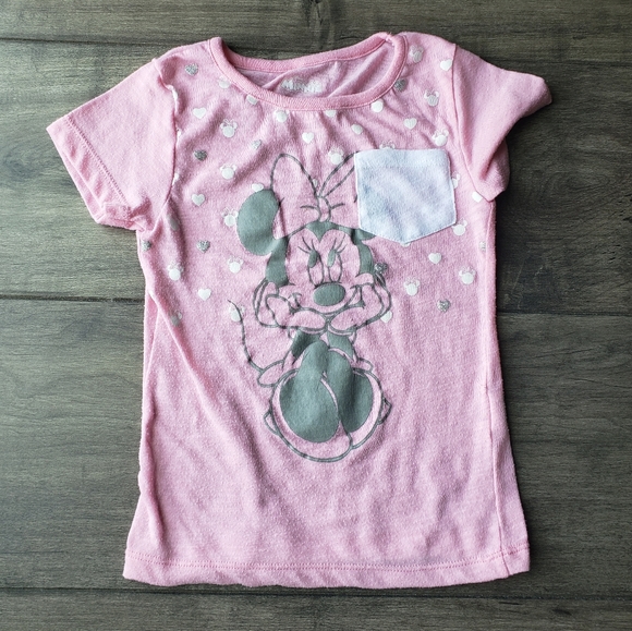 Disney | Shirts & Tops | Minnie Mouse Pink 3t Tshirt | Poshmark